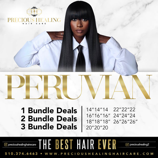Peruvian 3 Bundle Deals – Precious Healing Hair Care